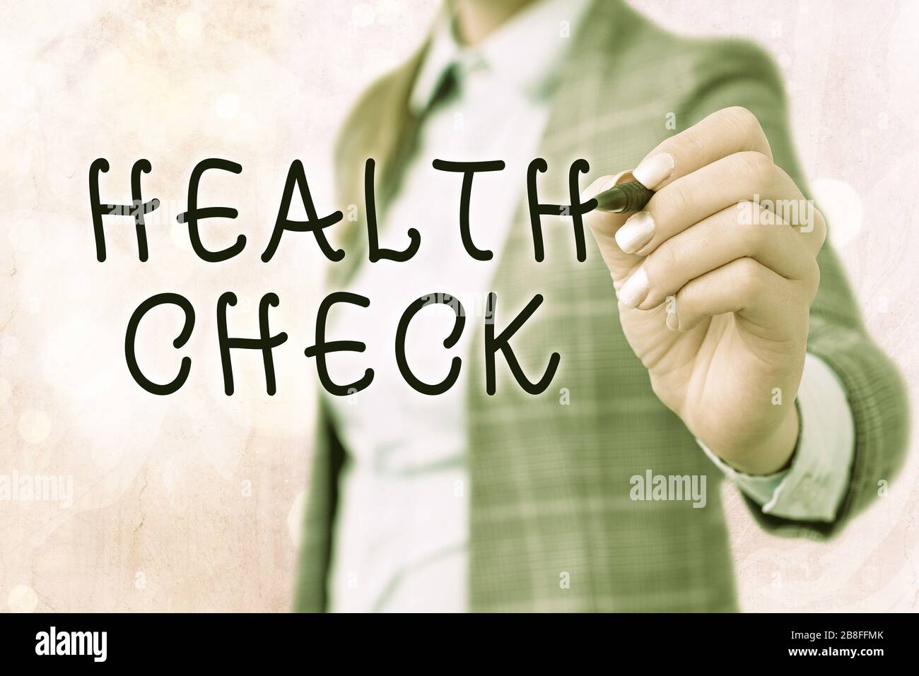 Word writing text Health Check. Business photo showcasing thorough ...