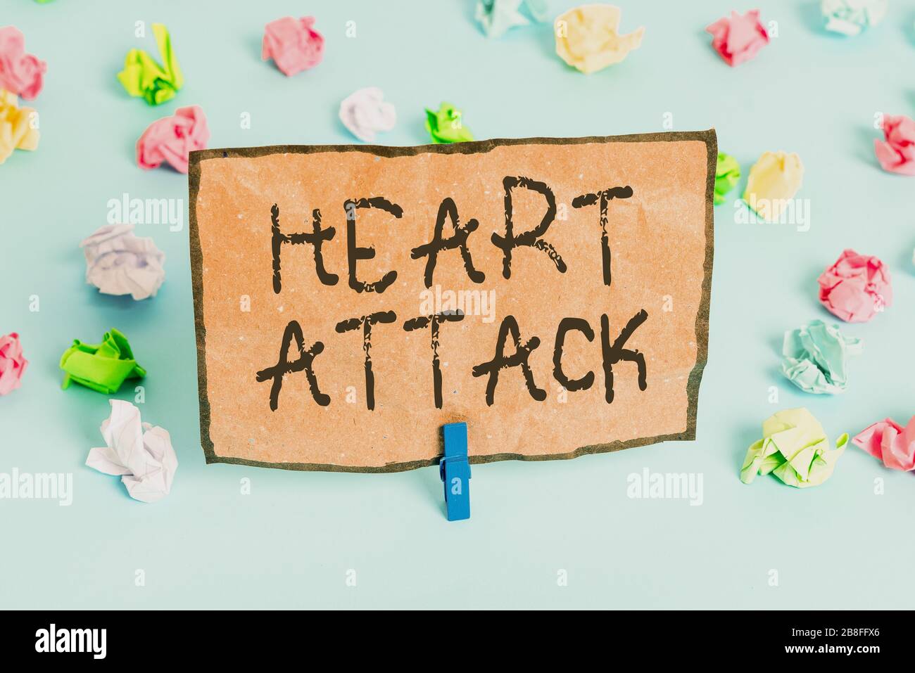 Handwriting text writing Heart Attack. Conceptual photo sudden ...