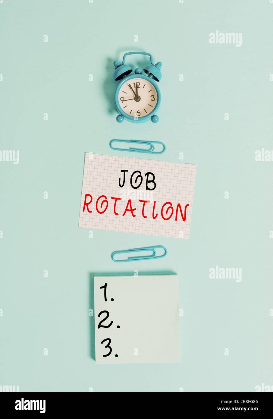Text sign showing Job Rotation. Business photo text the practice of ...