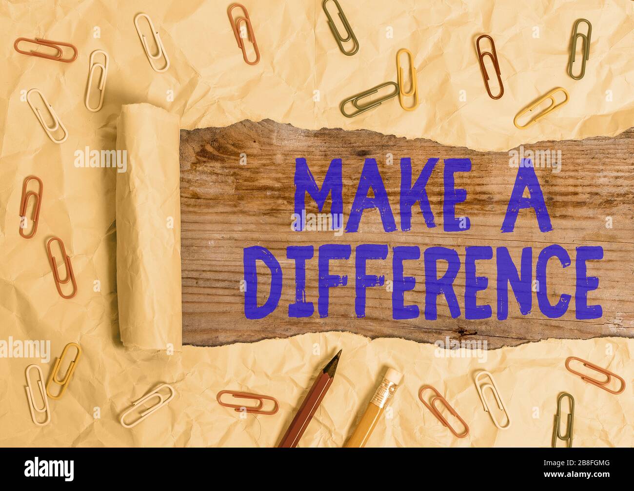 Conceptual hand writing showing Make A Difference. Concept meaning have ...
