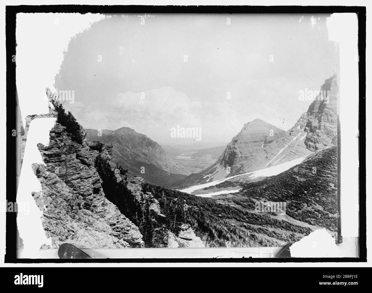 Glacier Nat'l Pk. View East from Swift Current Pass Stock Photo - Alamy