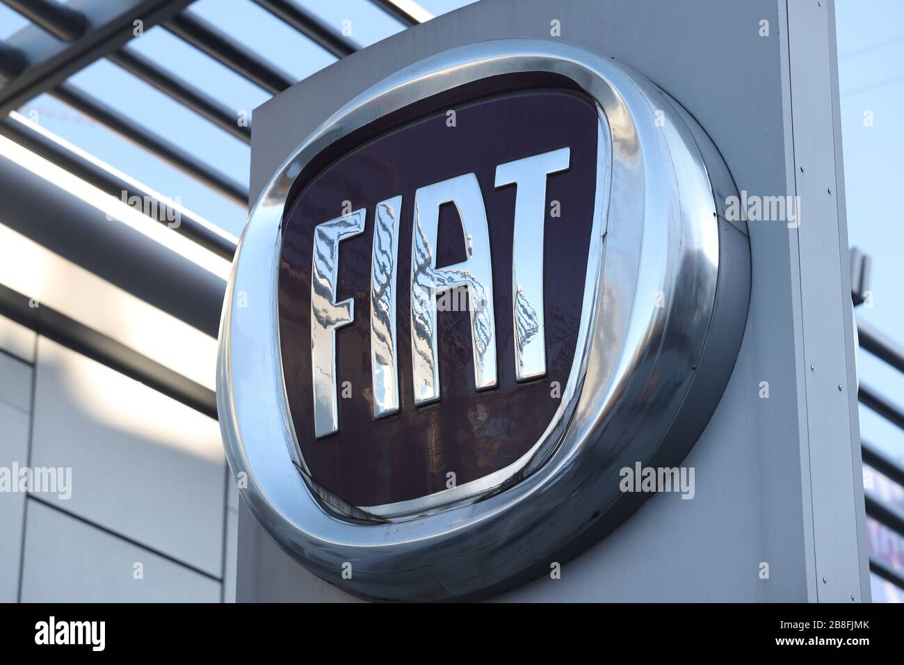 Fiat Professional logo seen at the dealer Stock Photo - Alamy