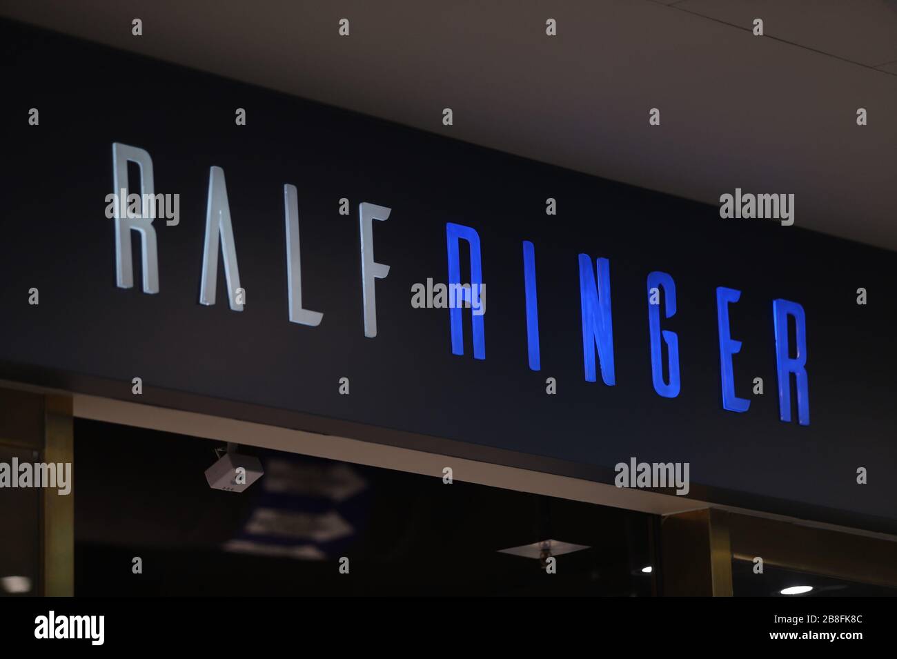 Logo of Ralf Ringer is seen at Galeria Shopping and Entertainment ...