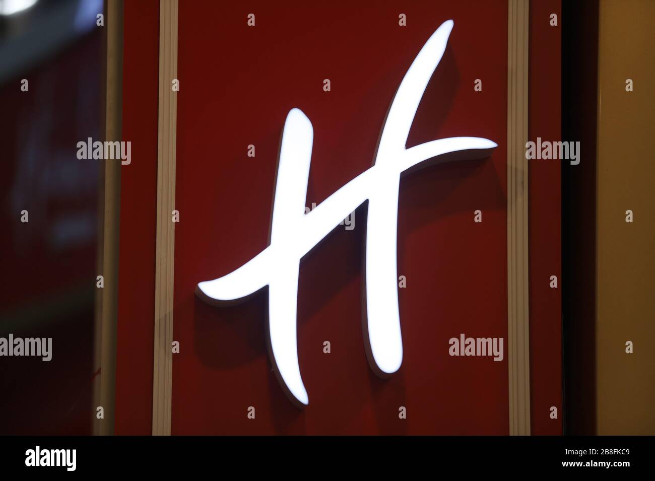 Logo of Hamleys is seen at Galeria Shopping and Entertainment Centre ...
