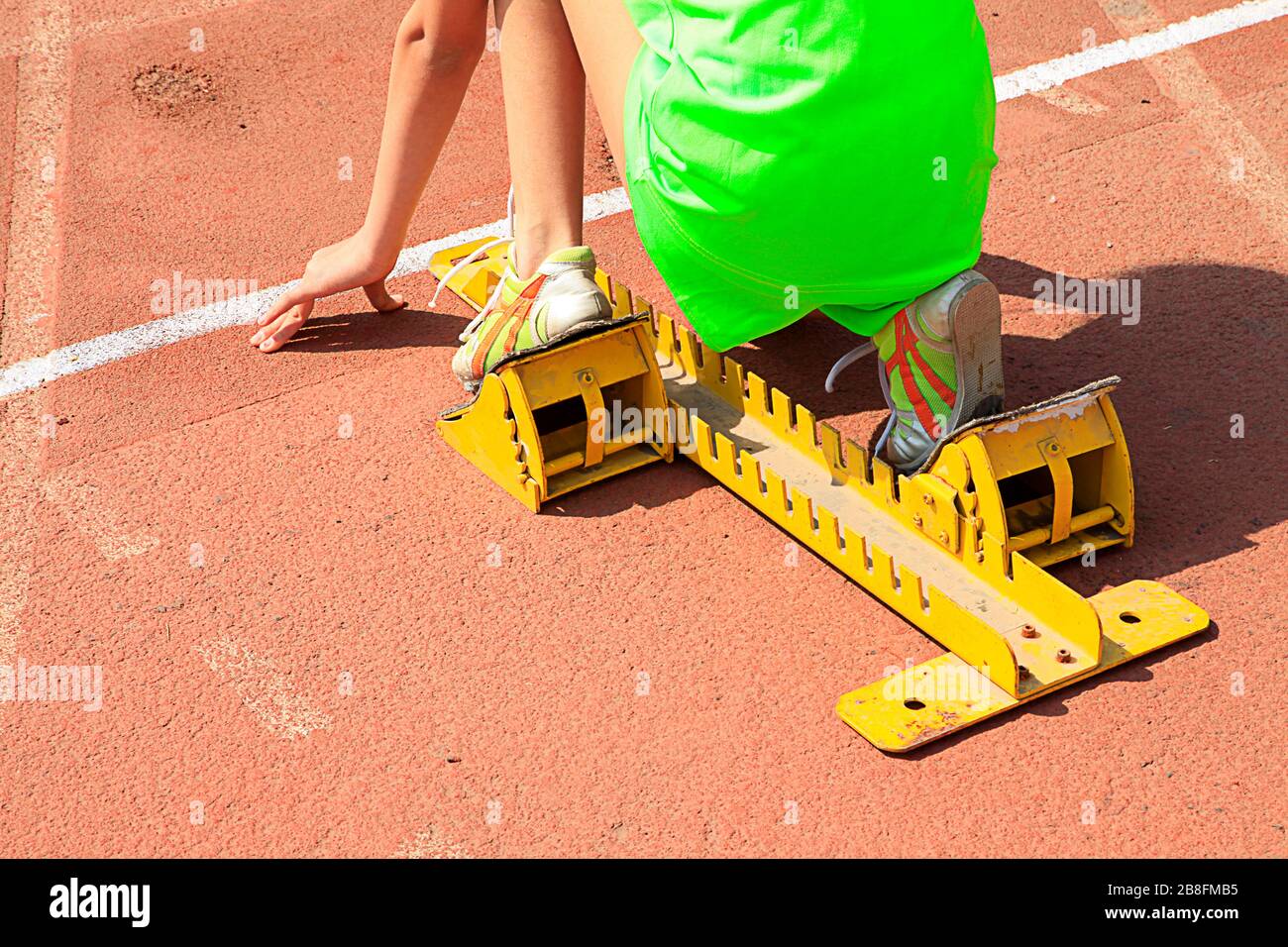 The launching, At the sports meeting, the athletes are starting to run ...