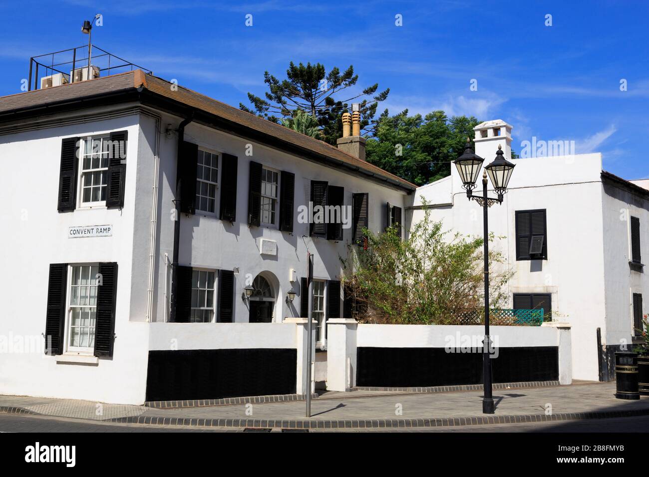 The Convent, Main Street, Gibraltar, United Kingdom, Europe Stock Photo ...