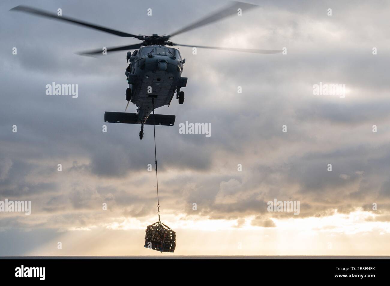 An MH-60S Seahawk, attached to Helicopter Sea Combat Squadron (HSC) 9 ...