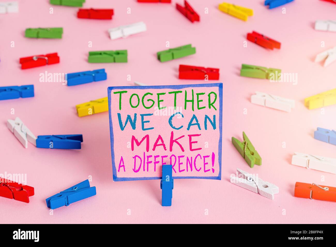 Word writing text Together We Can Make A Difference. Business photo ...