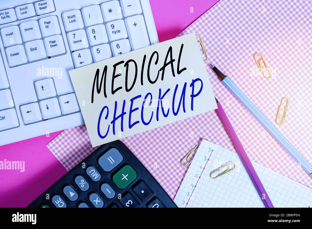 Handwriting text Medical Checkup. Conceptual photo thorough physical ...