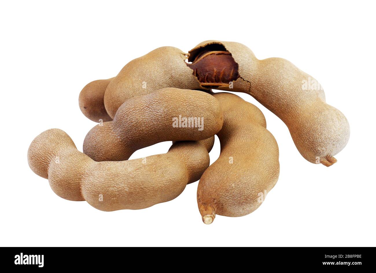 tamarind, sweet tamarind, brown tamarind, tamarind heap isolated on ...