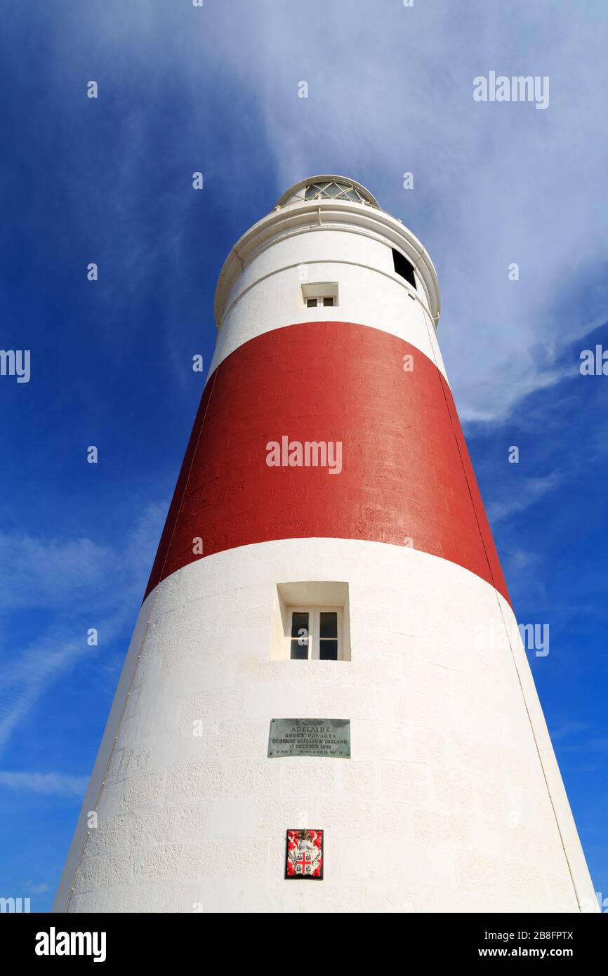Europa Point Lighthouse, Gibraltar, United Kingdom, Europe Stock Photo ...