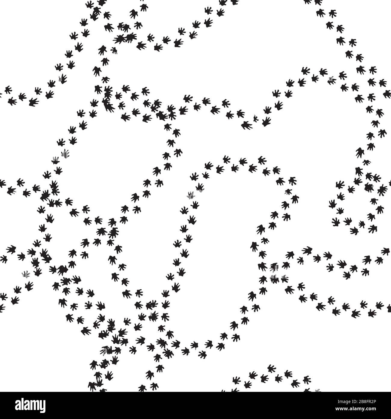 hedgehog footprints trail seamless repeat vector surface pattern design ...