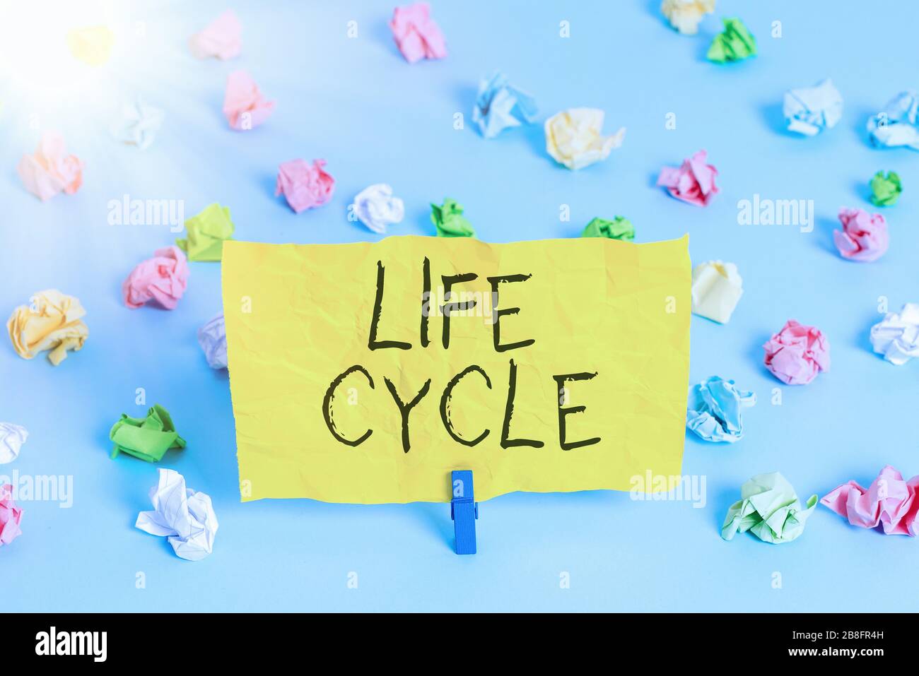 Handwriting text writing Life Cycle. Conceptual photo the series of ...