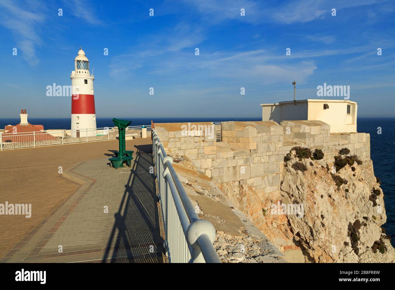 Europa Point Lighthouse, Gibraltar, United Kingdom, Europe Stock Photo ...