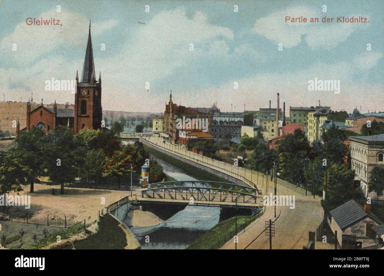 Gleiwitz, Schlesien - Klodnitz Stock Photo - Alamy