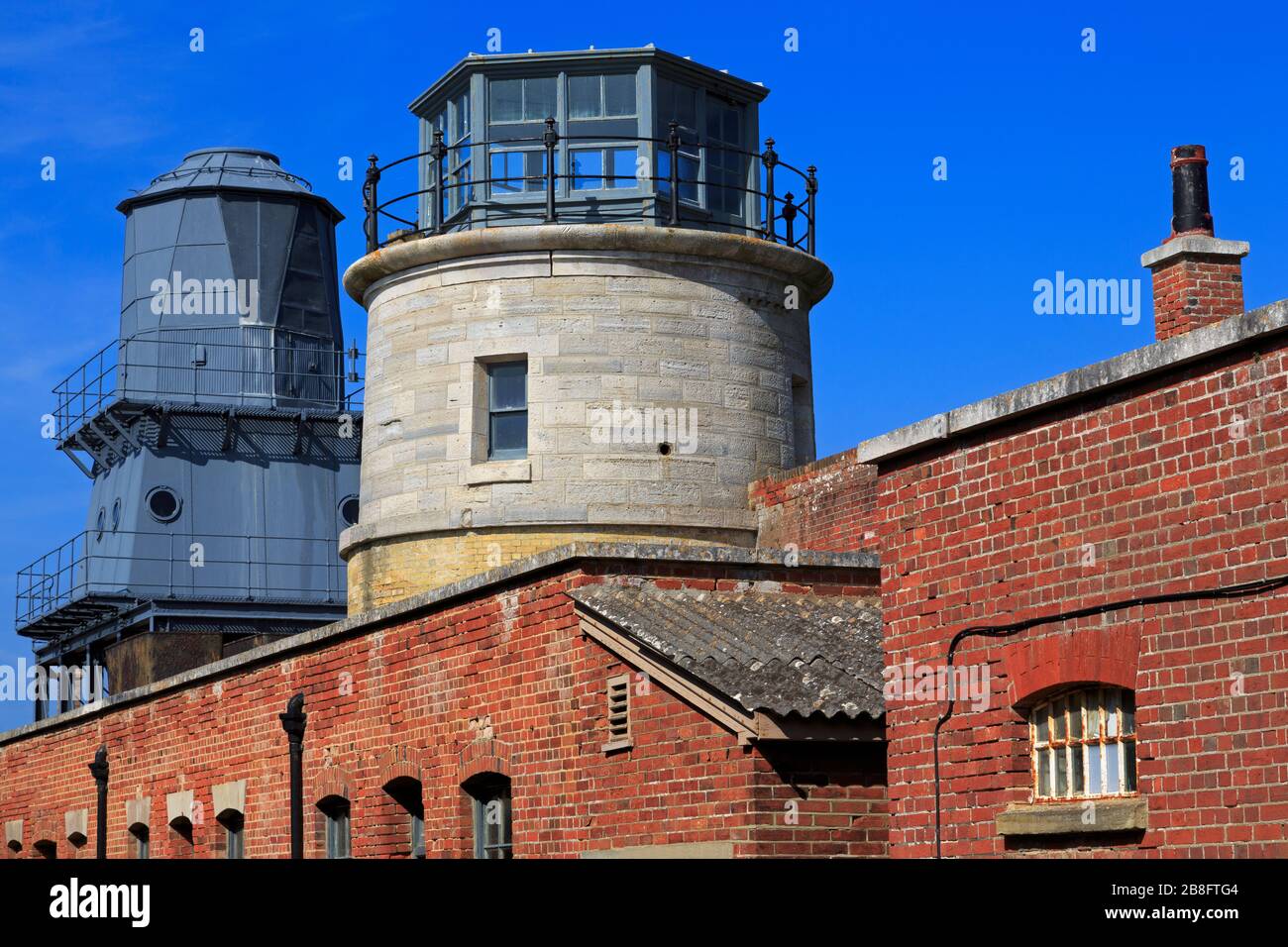 Low Lighthouses in Hurst Castle, Keyhaven, Hampshire, England, United ...