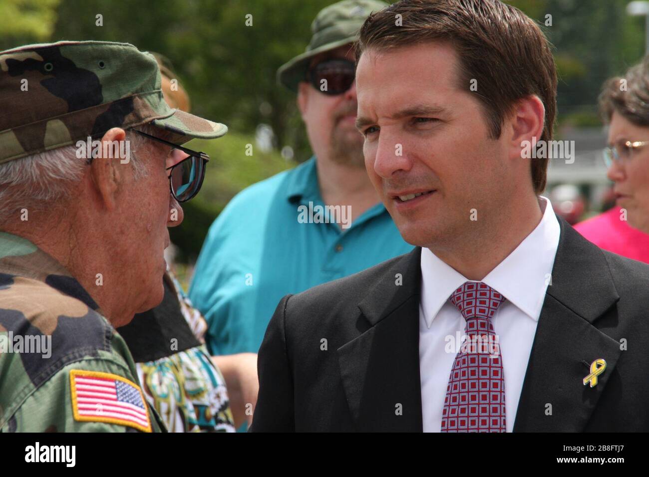 Glenn Nye on Memorial Day Stock Photo - Alamy