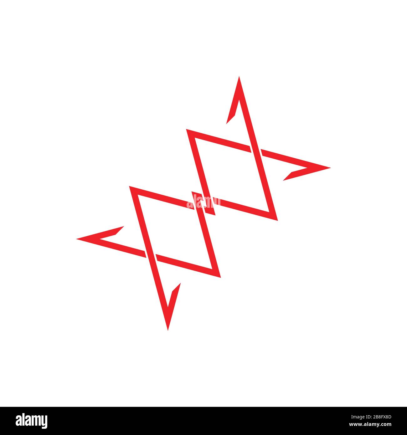 linked wires simple geometric logo vector Stock Vector Image & Art - Alamy