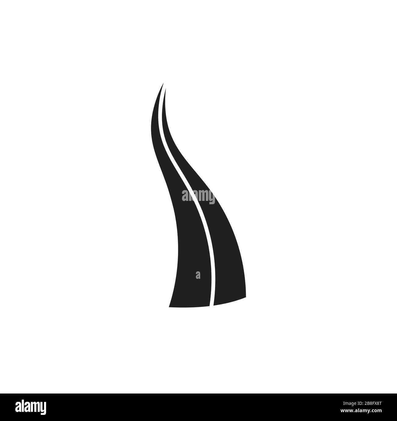 abstract street road simple design symbol logo vector Stock Vector ...