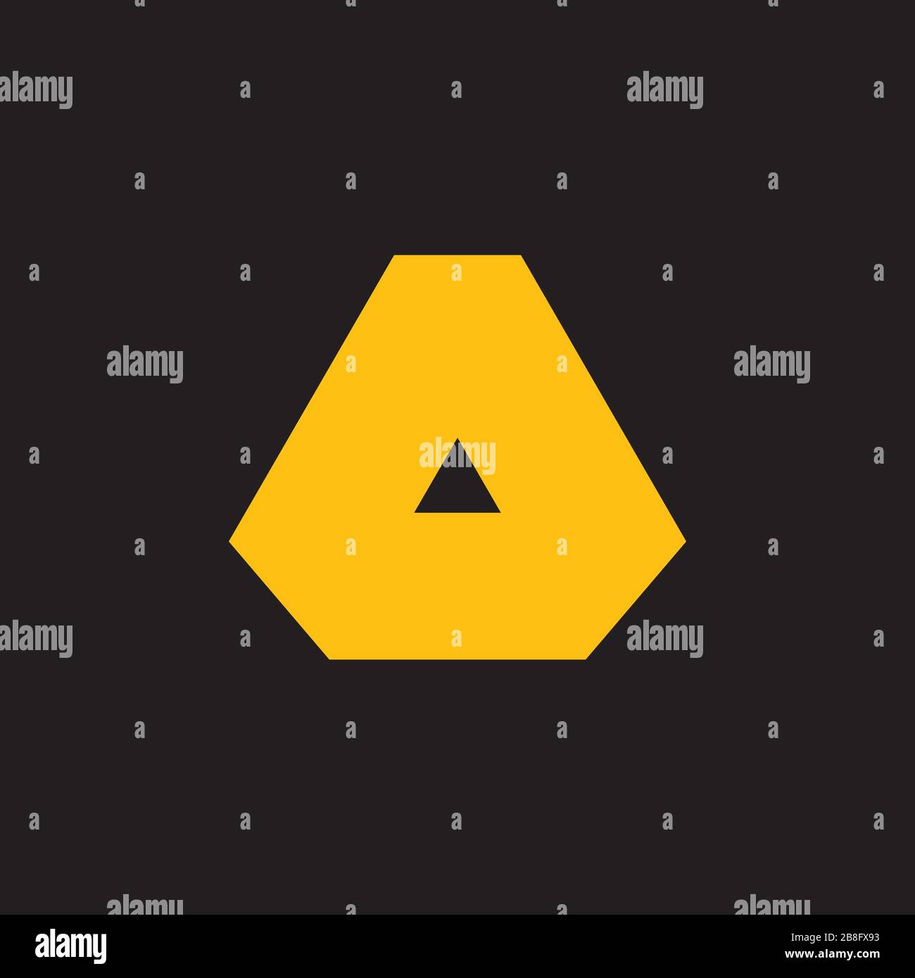 triangle simple geometric letter a logo vector Stock Vector Image & Art ...