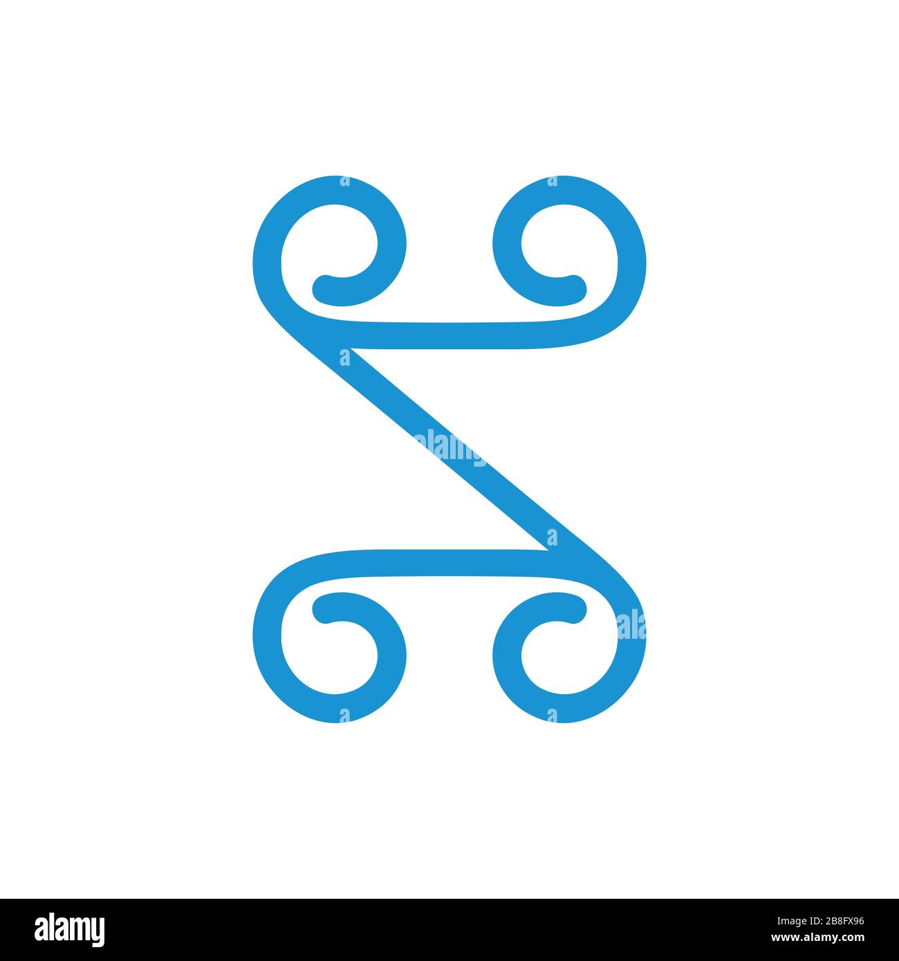 letter s curves spiral design symbol vector Stock Vector Image & Art ...
