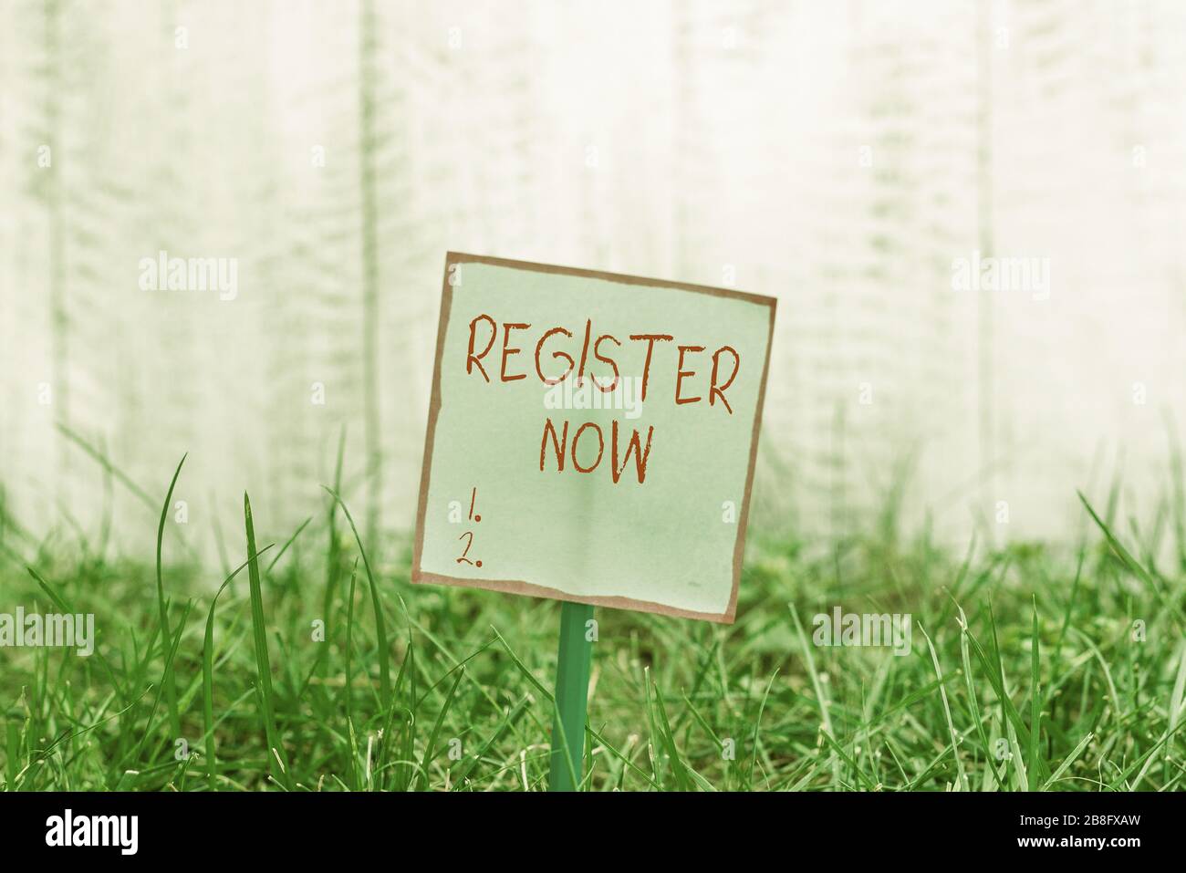 Word writing text Register Now. Business photo showcasing official list ...