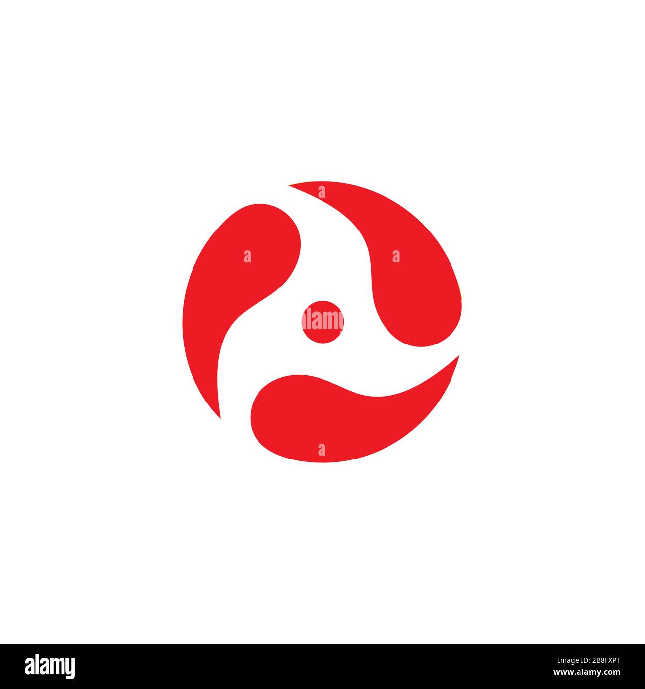 circle curves red flame rotation logo vector Stock Vector Image & Art ...