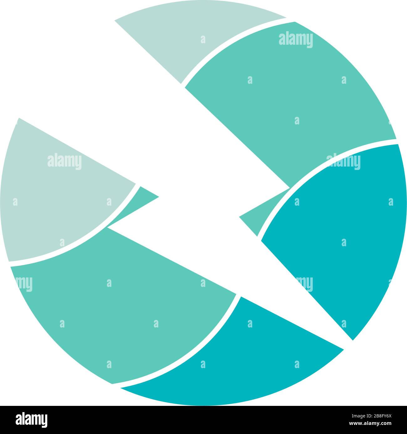 blue energy waves bolt nature symbol logo vector Stock Vector Image ...