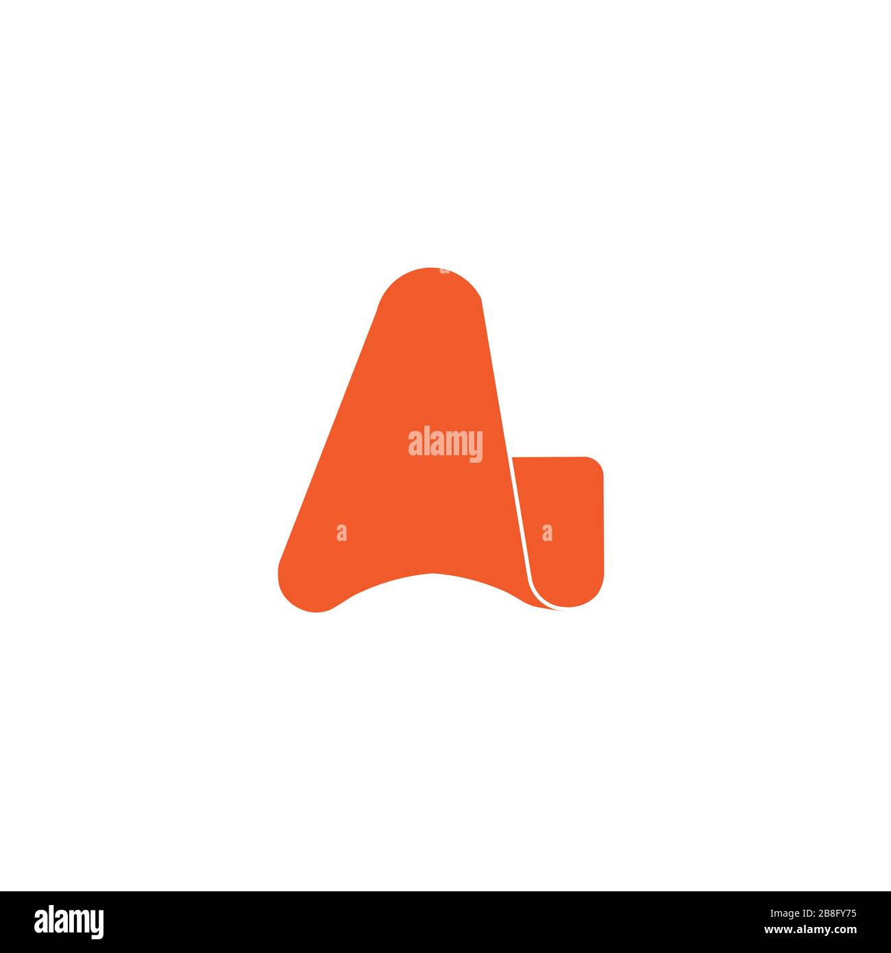 3d curves arrow simple logo vector Stock Vector Image & Art - Alamy