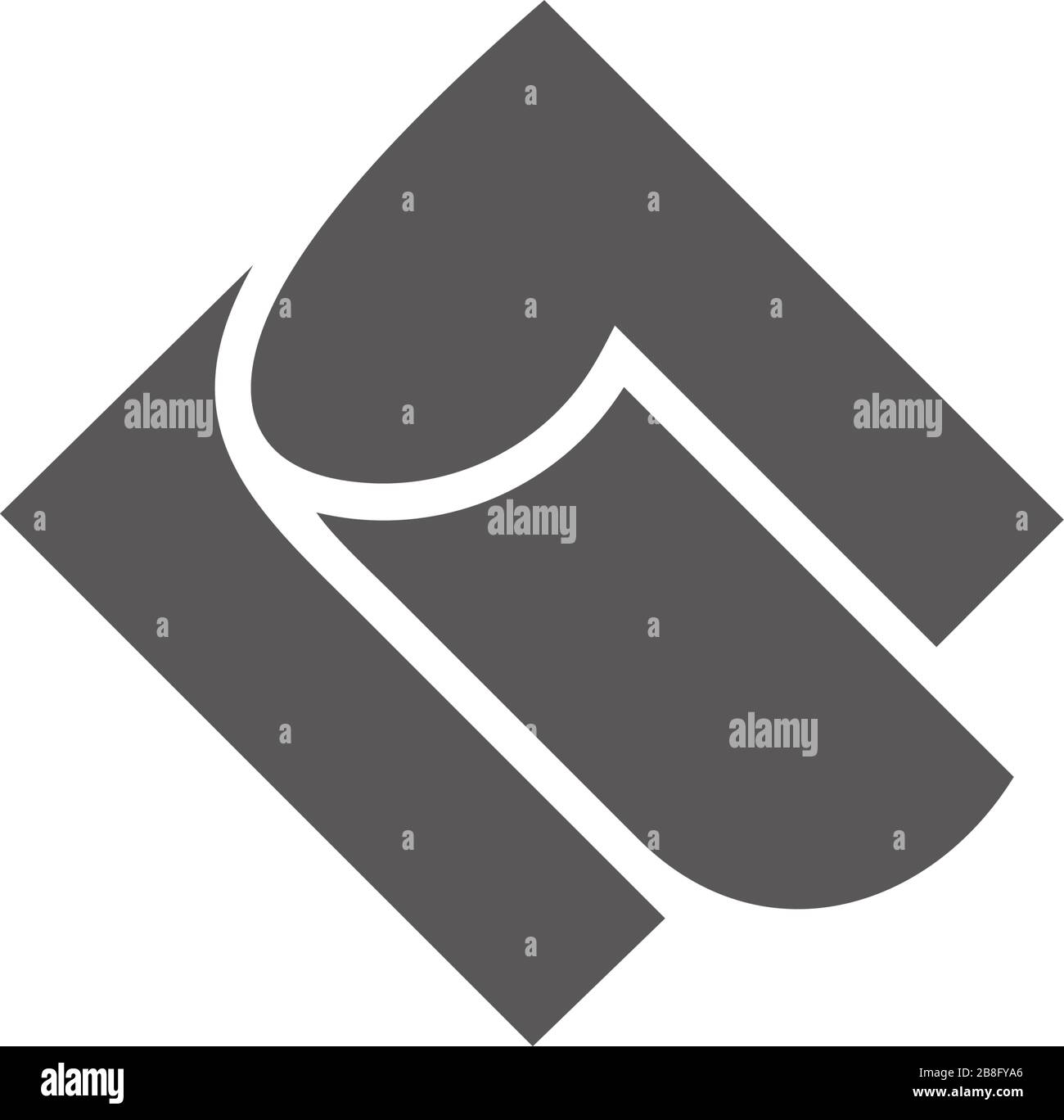 flakes paper sheet 3d motion symbol logo vector Stock Vector Image ...