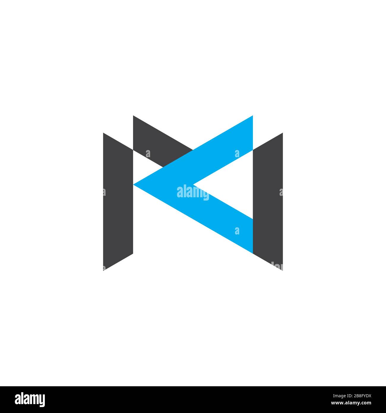 letter mk abstract geometric logo vector Stock Vector Image & Art - Alamy