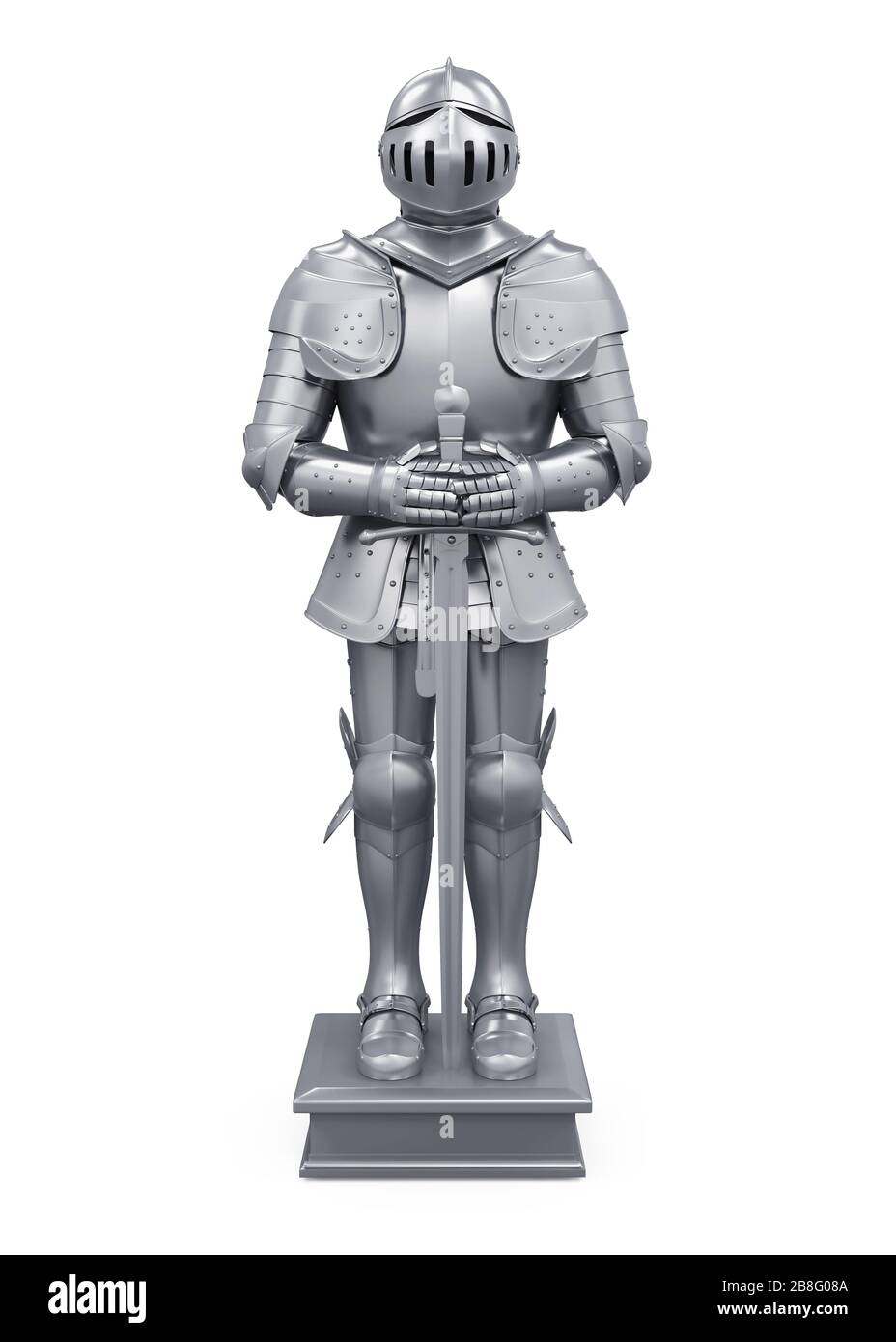 Medieval Knight Armor Isolated Stock Photo - Alamy