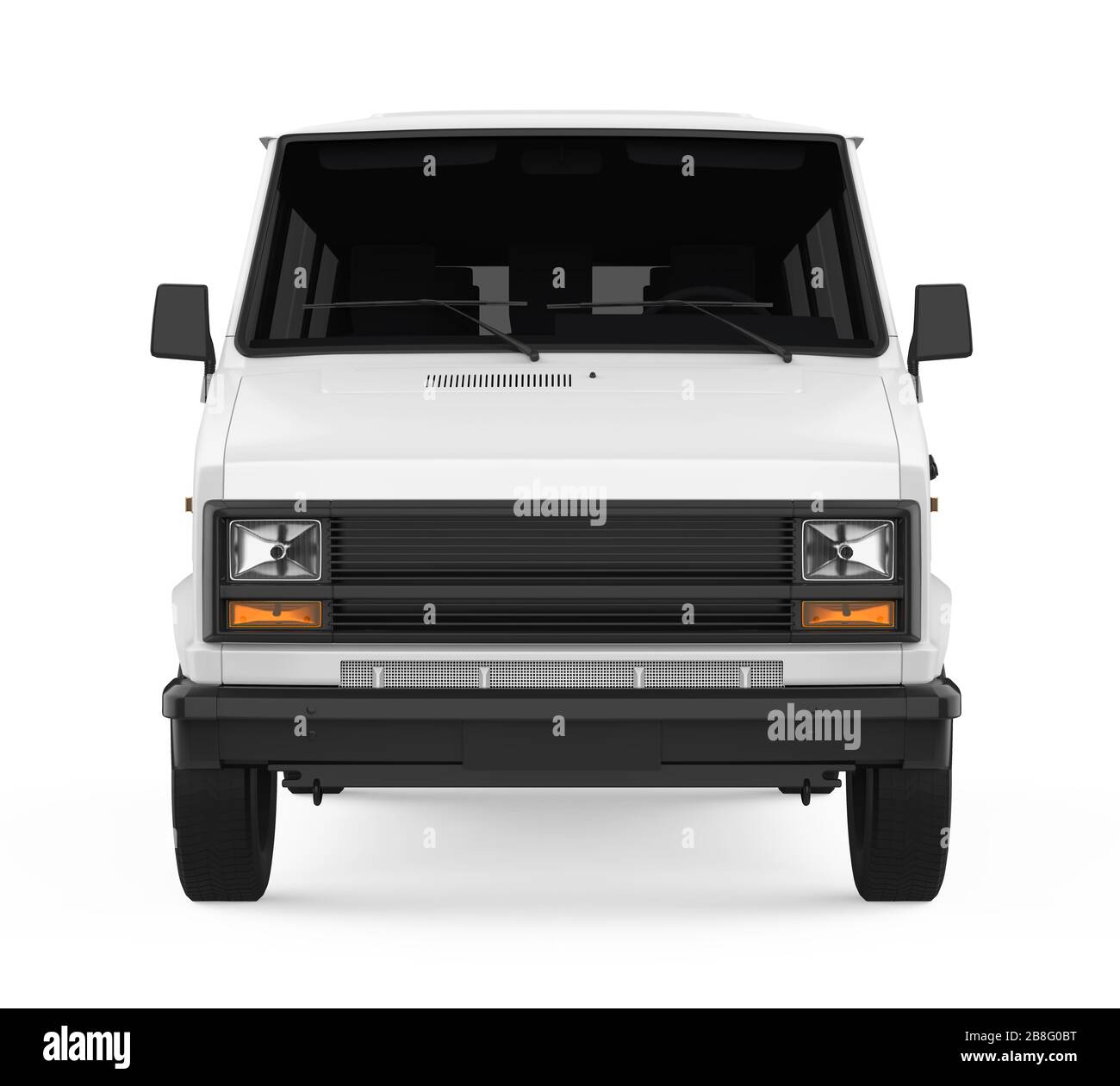 Old Van Isolated Stock Photo - Alamy