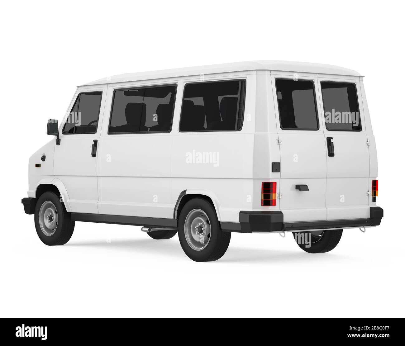 Old Van Isolated Stock Photo - Alamy