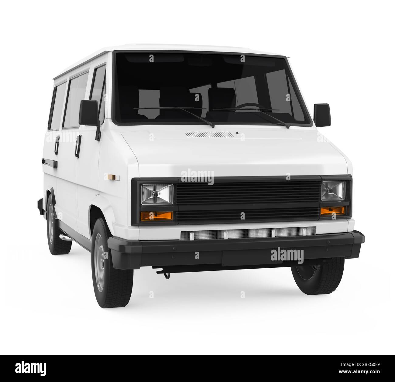 Old Van Isolated Stock Photo - Alamy