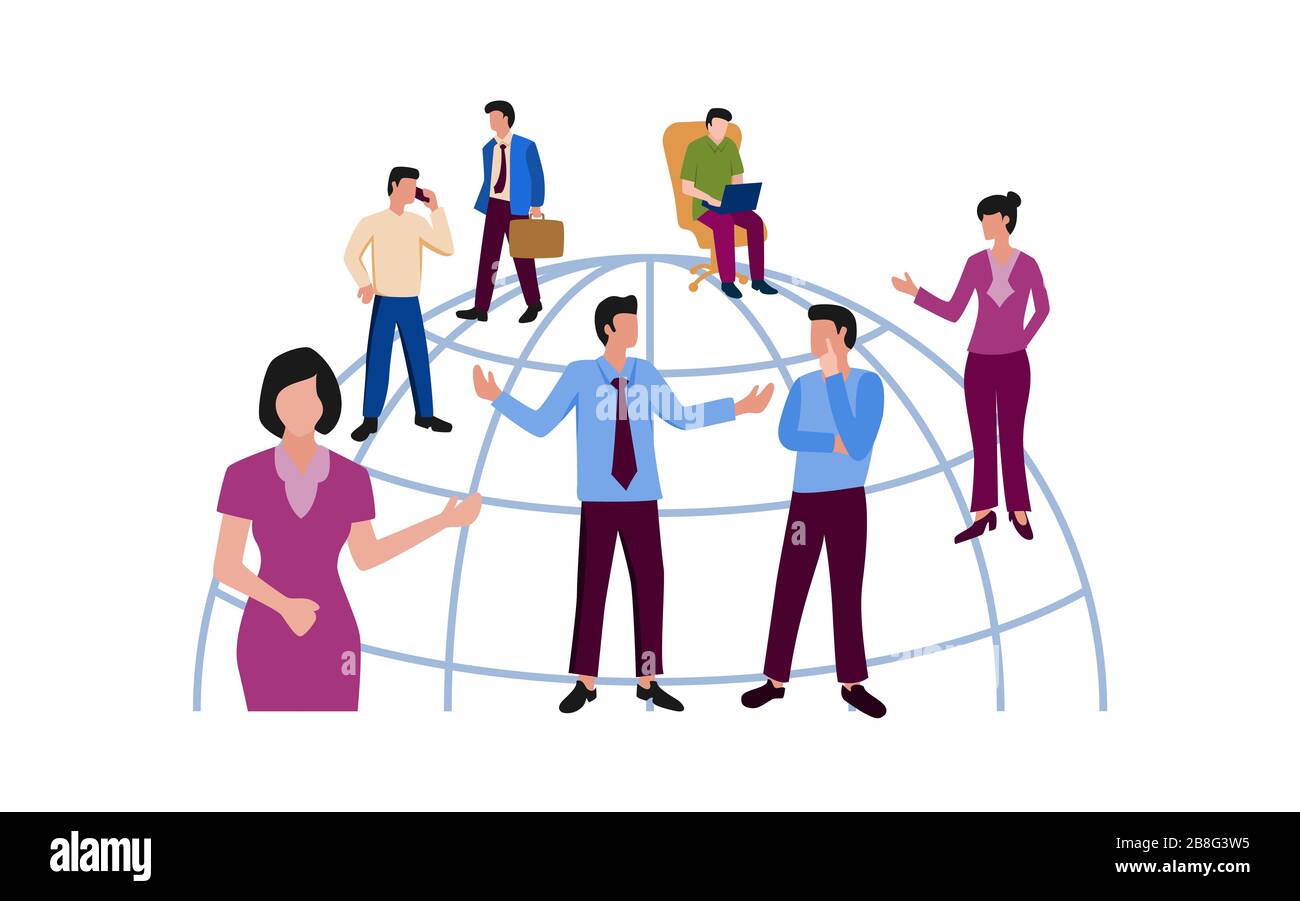 Work related activity group Cut Out Stock Images & Pictures - Alamy