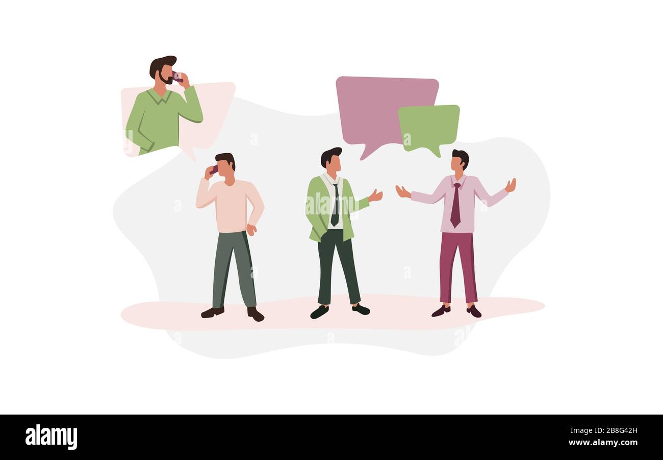 People activity related to discussion, talking or motivating. People ...