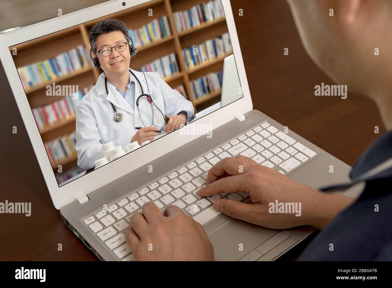 Telehealth background hi-res stock photography and images - Alamy