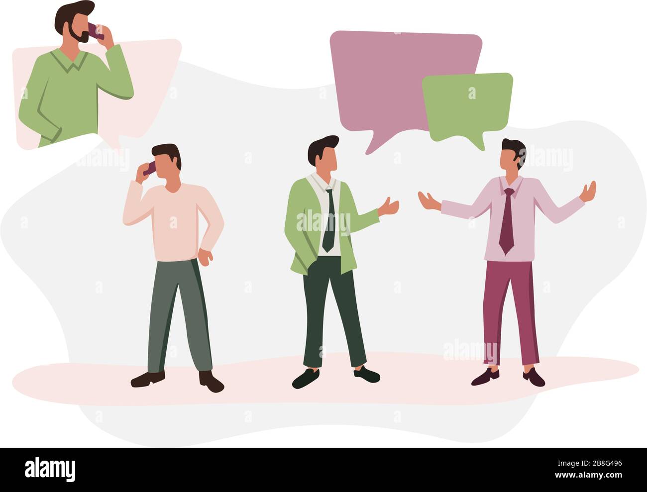 People activity related to discussion, talking or motivating. People ...