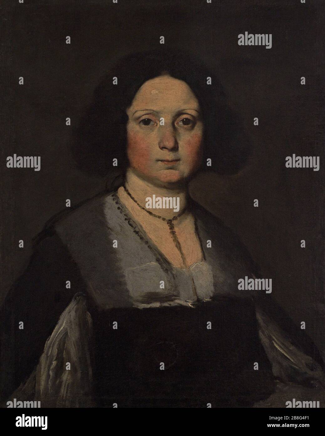 Bernardo Strozzi (1581-1644). Pintor barroco italiano. Retrato de mujer ...