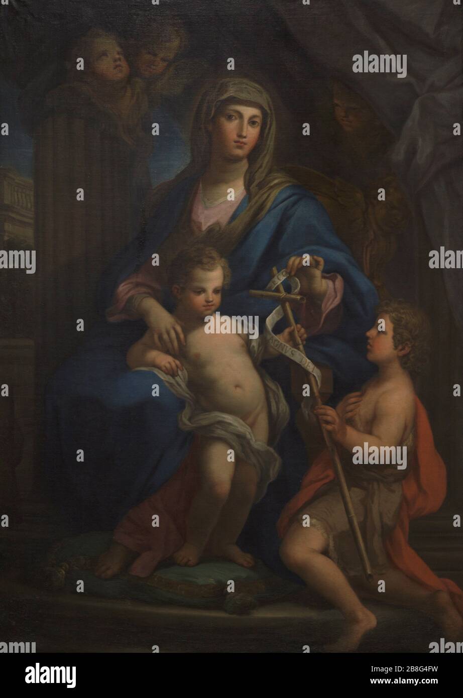 Sebastiano Conca (1680-1764). Pintor italiano. Virgen con el Niño y el ...