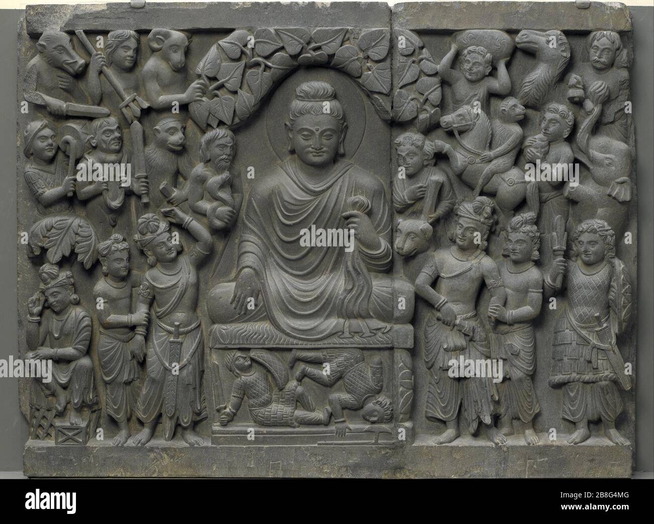 Goddess Bhadrakali Worshipped by the Gods from a tantric Devi series ...