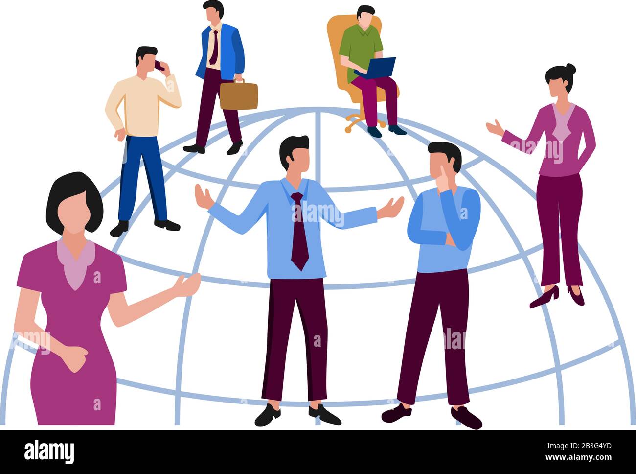 Work related activity group Stock Vector Images - Alamy