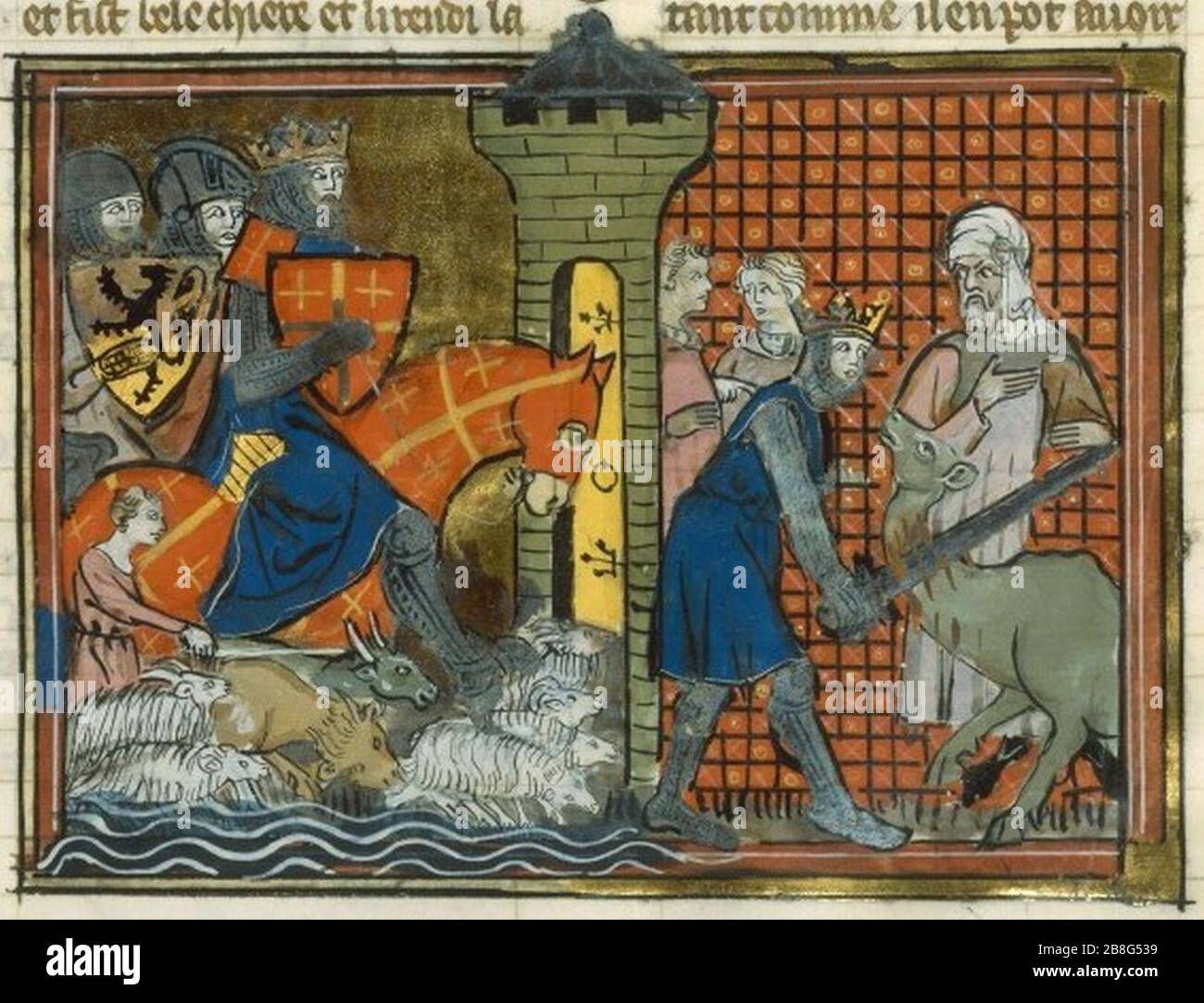 Godfrey of Bouillon Stock Photo - Alamy
