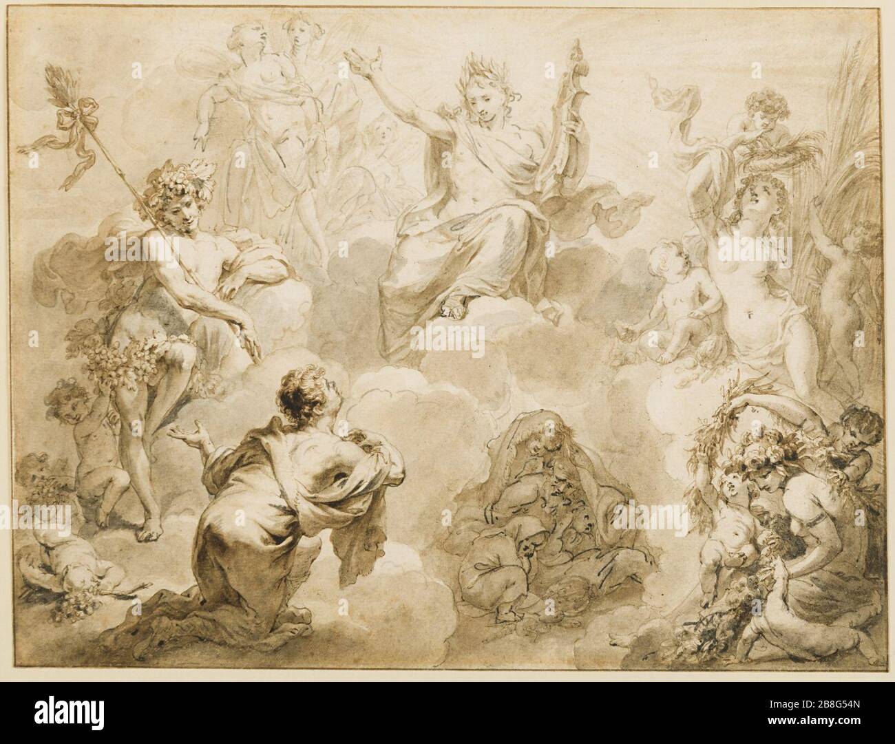 Godfried Maes - Phaeton Before His Father Apollo Stock Photo - Alamy