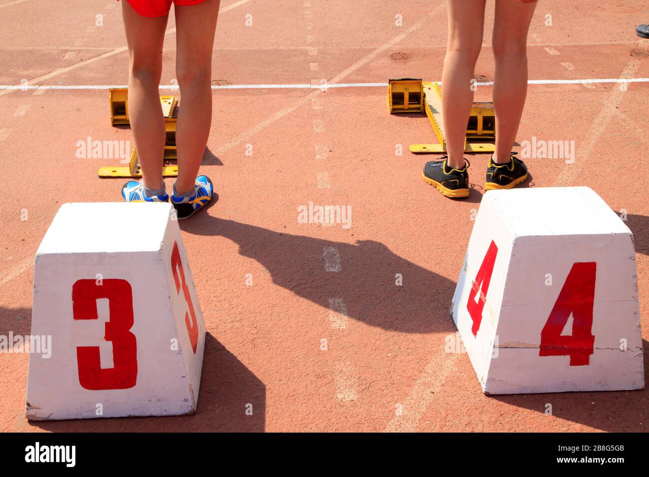 The launching, In the sports meeting, the athletes start to run Stock ...