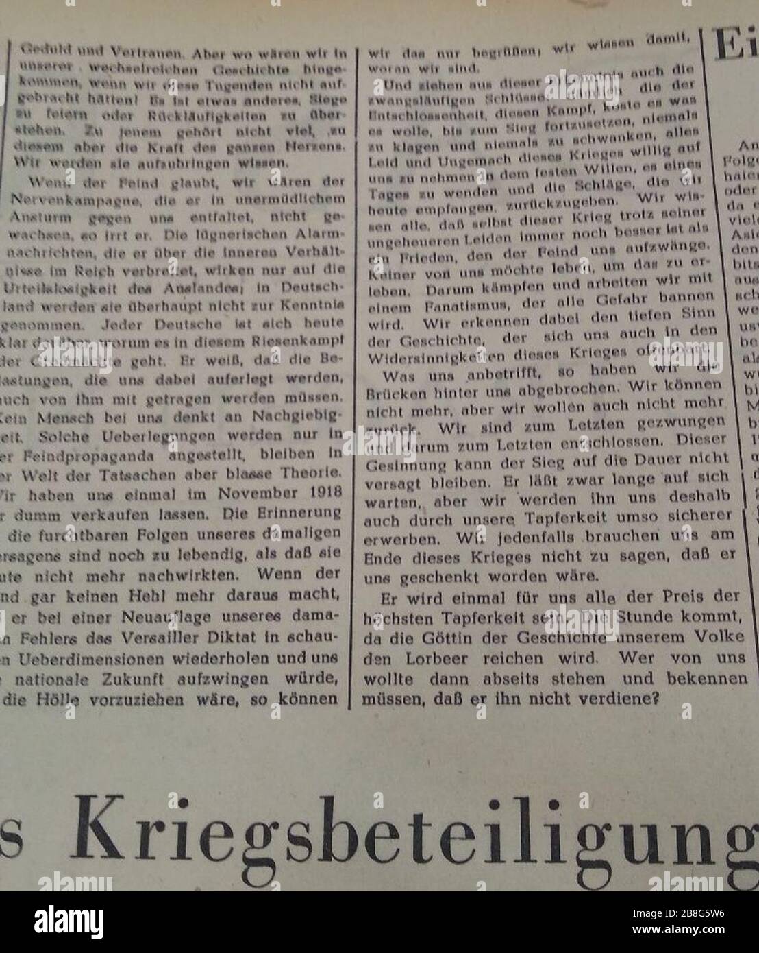 Goebbels, Joseph, quote Stock Photo - Alamy