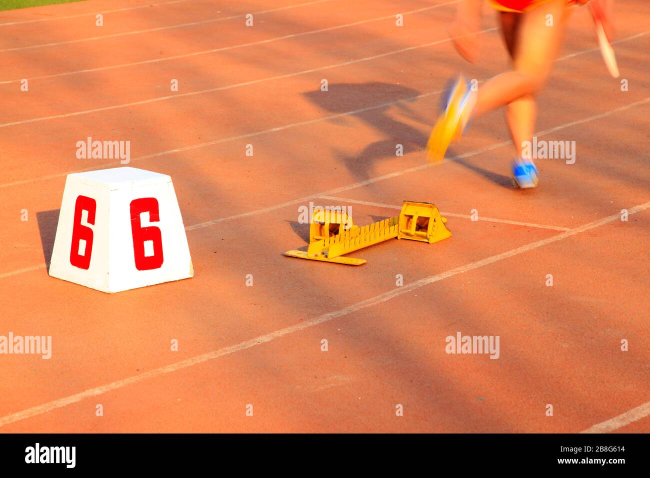 The launching, In the sports meeting, the athletes start to run Stock ...