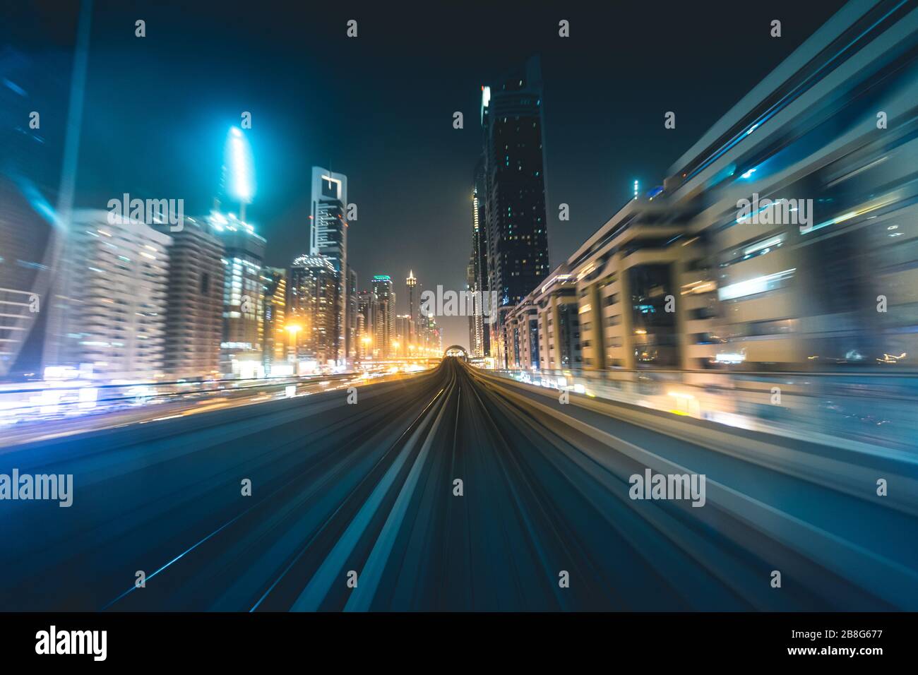 Night metro ride hi-res stock photography and images - Alamy