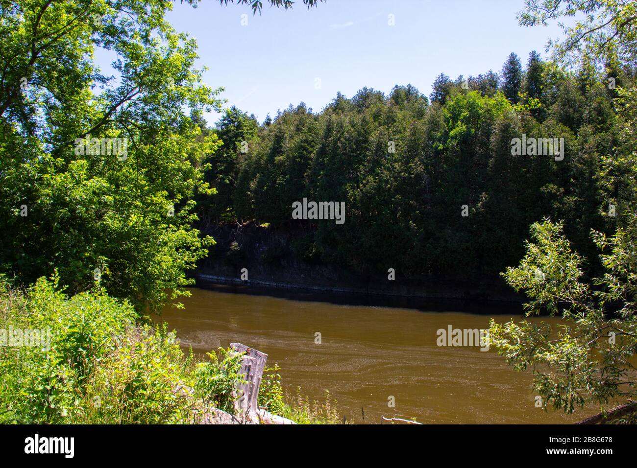 Brown water river Stock Photo - Alamy